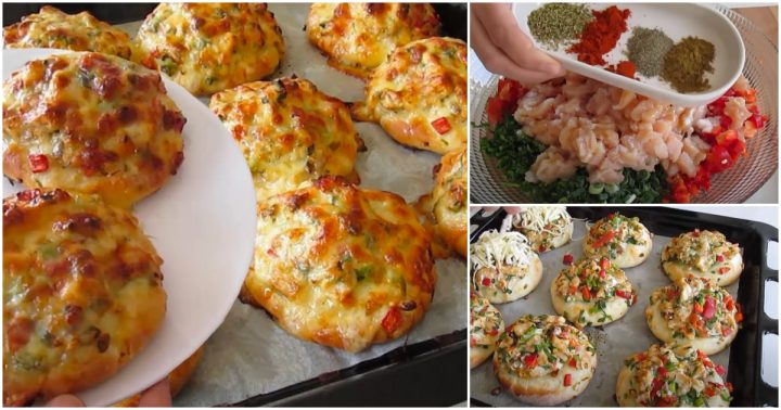 Křehké slané koláče se zeleninou a kuřecími prsy: U nás jim říkáme ...