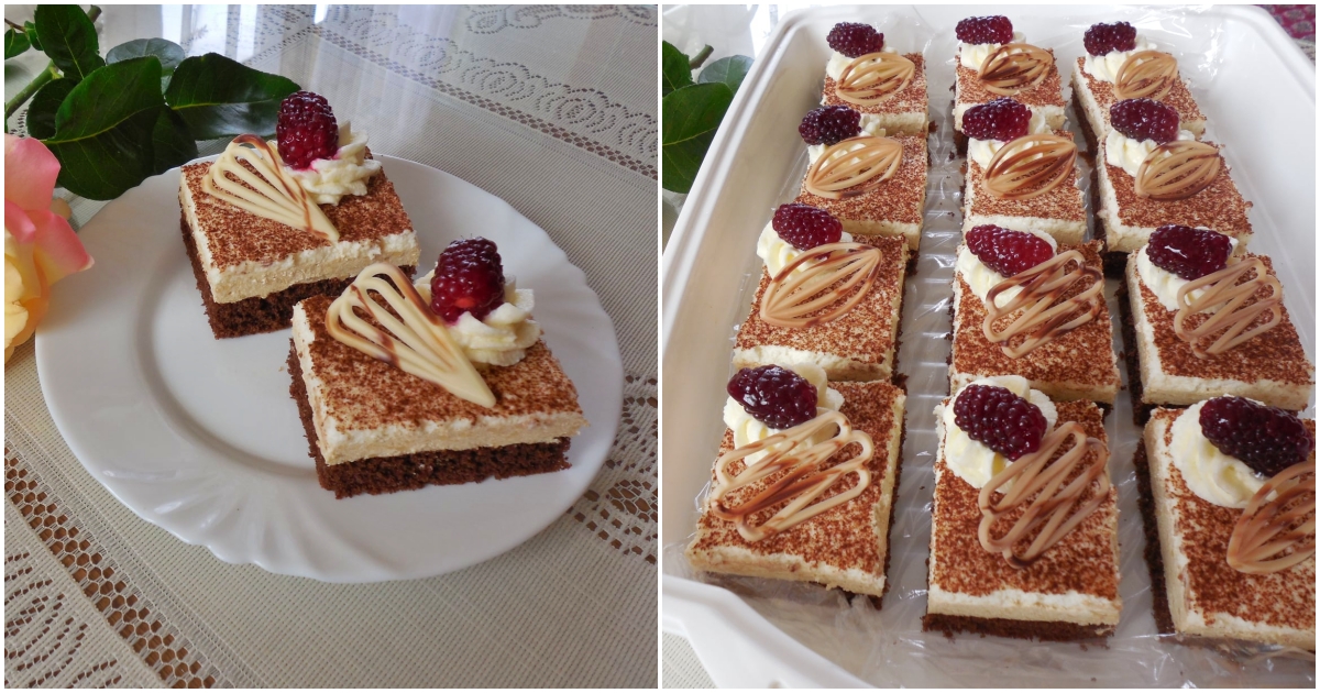 Cappuccino řezy se šlehačkou - VařímeDobroty.cz