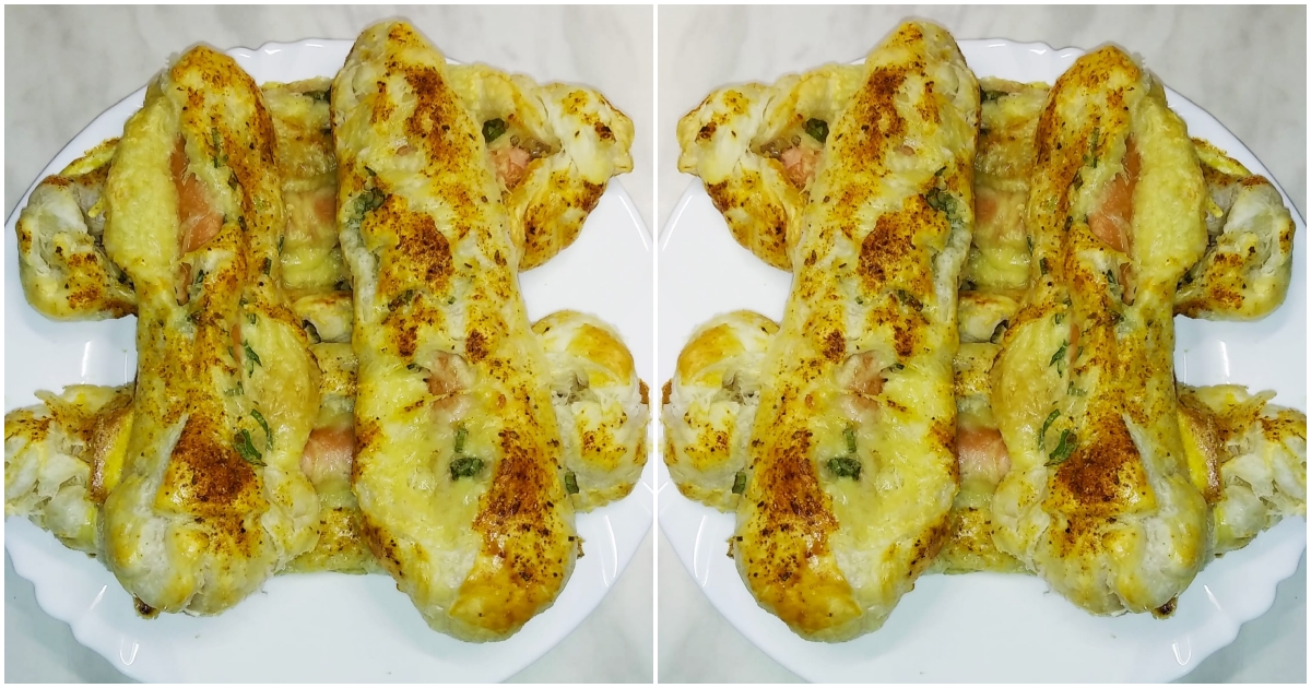 Zapečené párky v listovém těstě - VařímeDobroty.cz