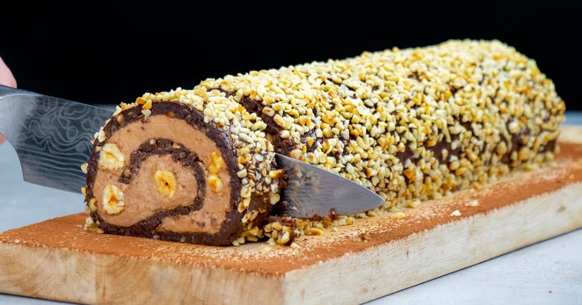 Roláda Ferrero Rocher - VařímeDobroty.cz