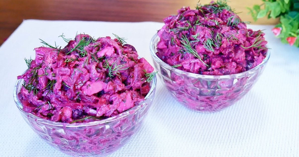 Jednoduchý salát z červené řepy - VařímeDobroty.cz