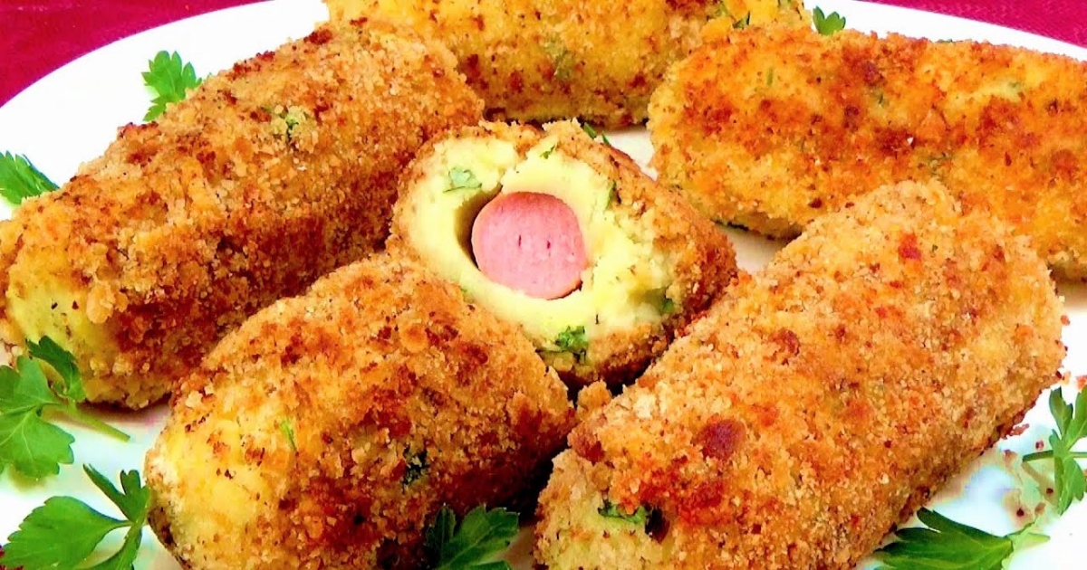 Párečky v bramborovo-parmazánovém těstíčku - VařímeDobroty.cz