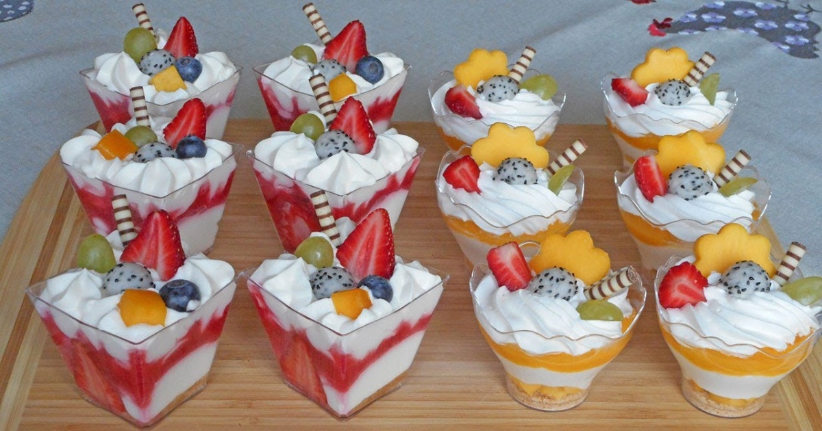 Ovocný pohár s tvarohovým krémem - VařímeDobroty.cz