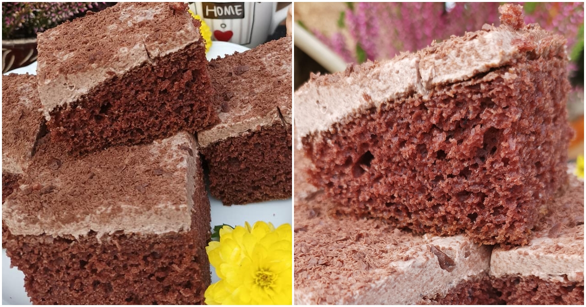 Kefírová buchta s čokoládovým krémem - VařímeDobroty.cz