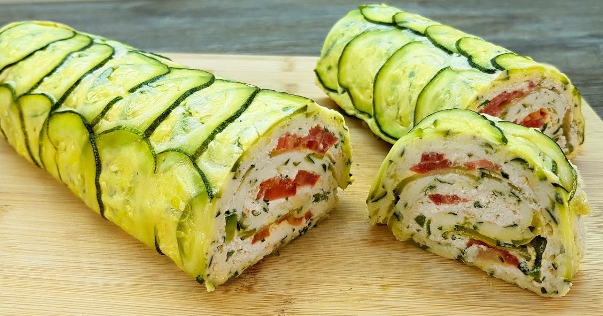 Slaná zeleninová roláda z cukety - VařímeDobroty.cz