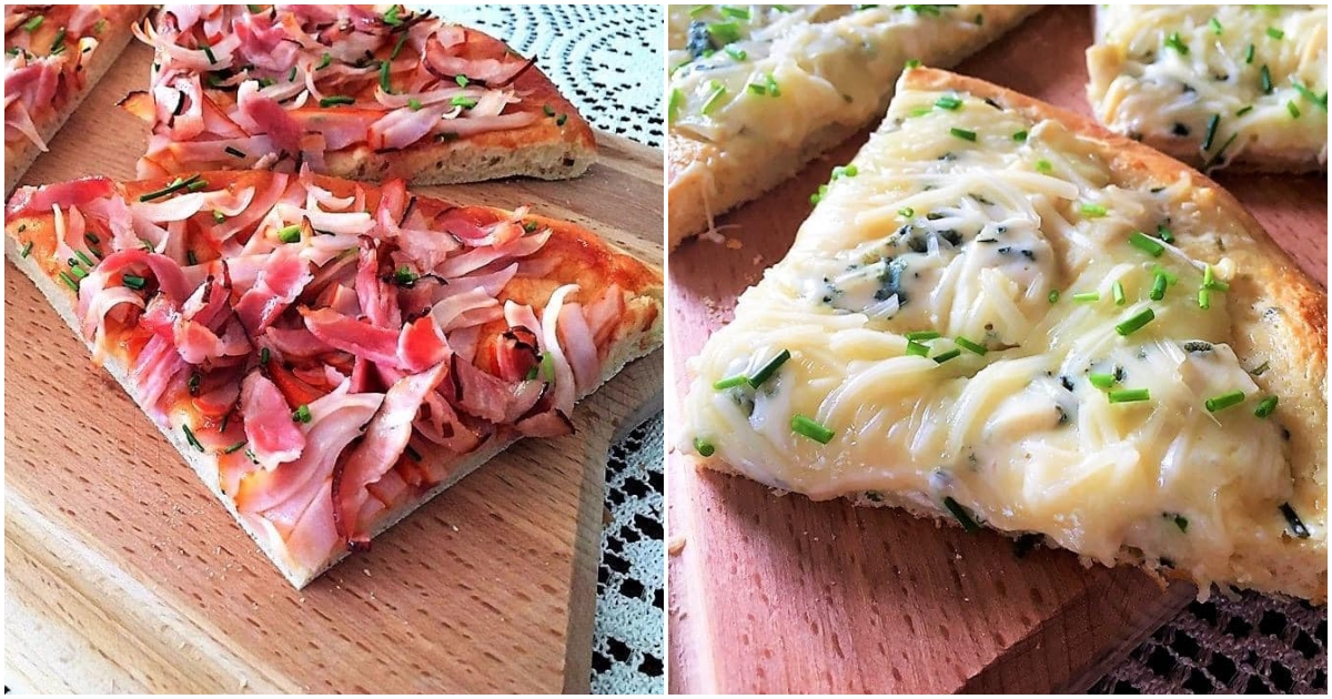 Slané koláče se sýrem a uzeninami à la pizza – VařímeDobroty.cz