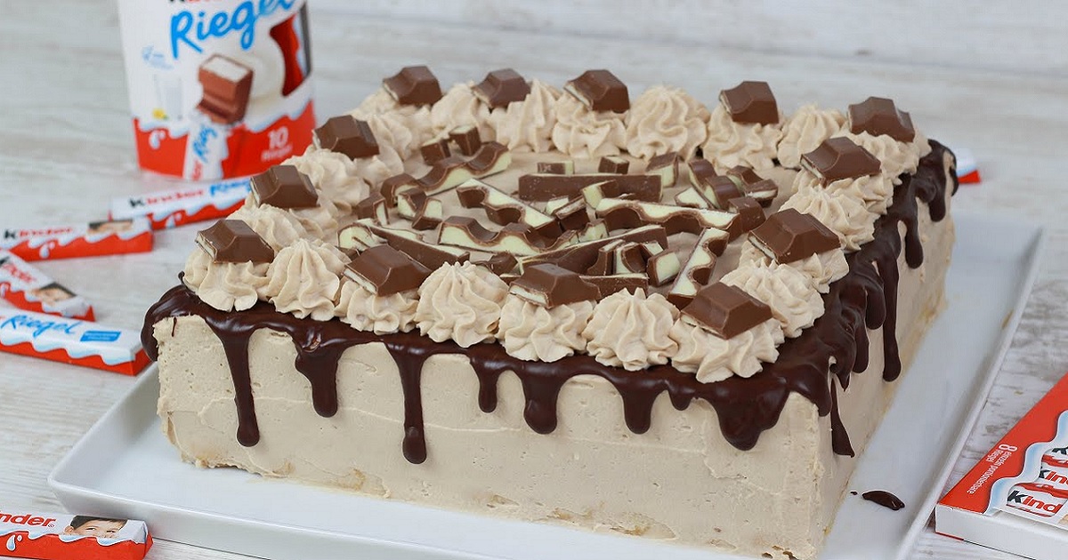 Kinder dort s krémem z mascarpone – VařímeDobroty.cz