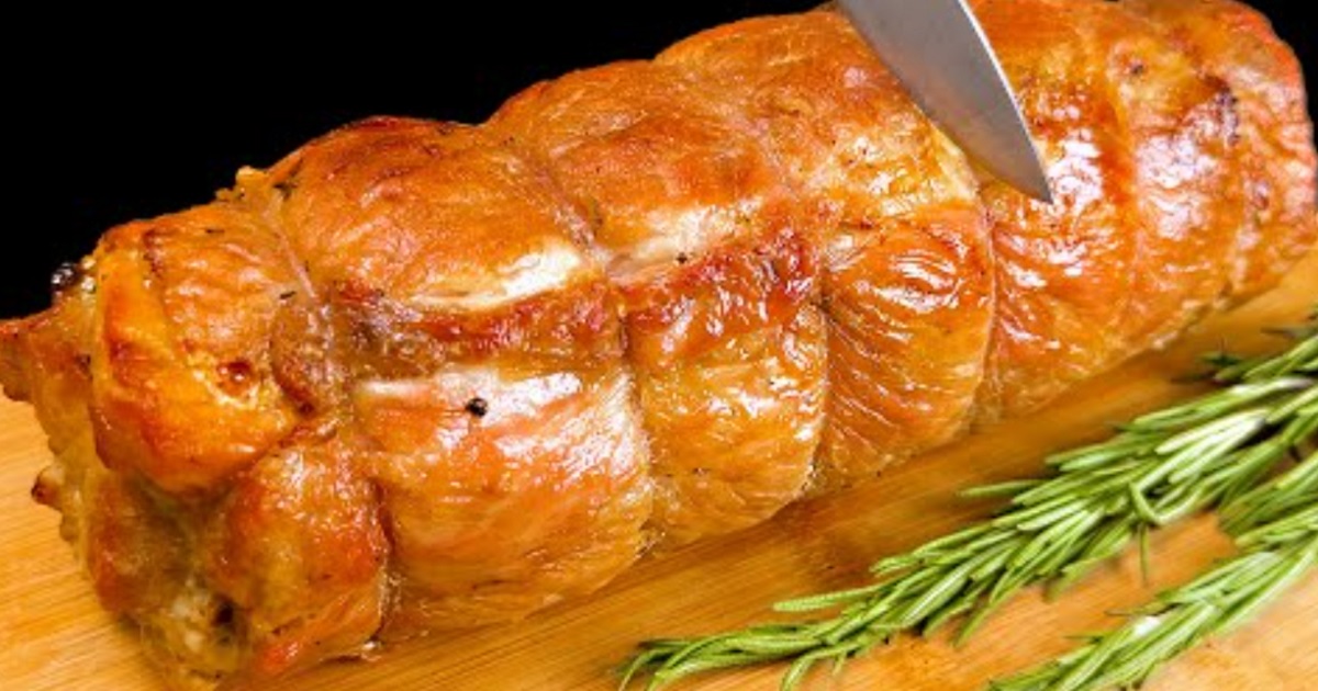 Plněná masová roláda se žampiony a slaninou – VařímeDobroty.cz ...