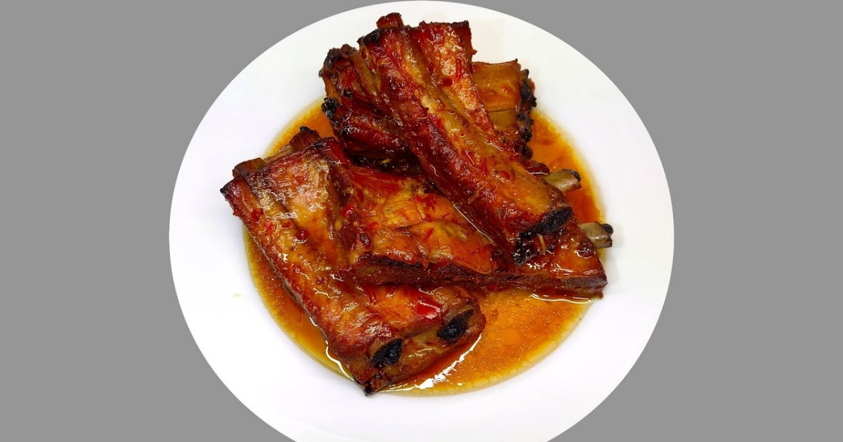 Pečená vepřová žebra na medu - VařímeDobroty.cz